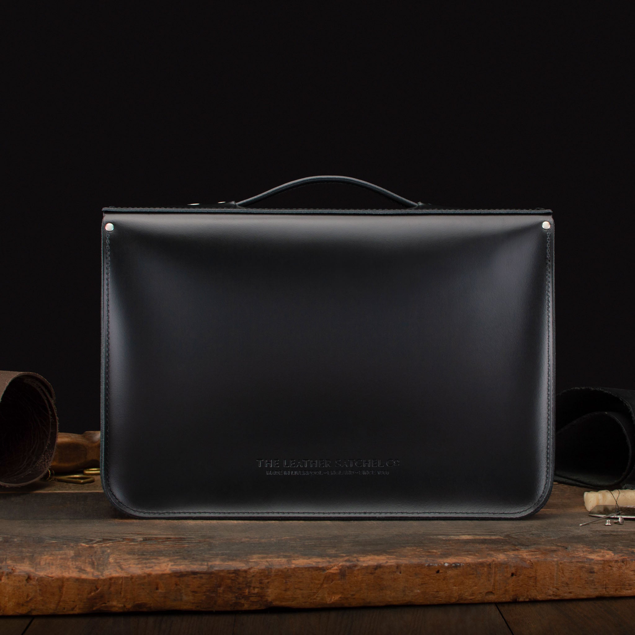 15 Inch Briefcase Satchel | The Leather Satchel Co.