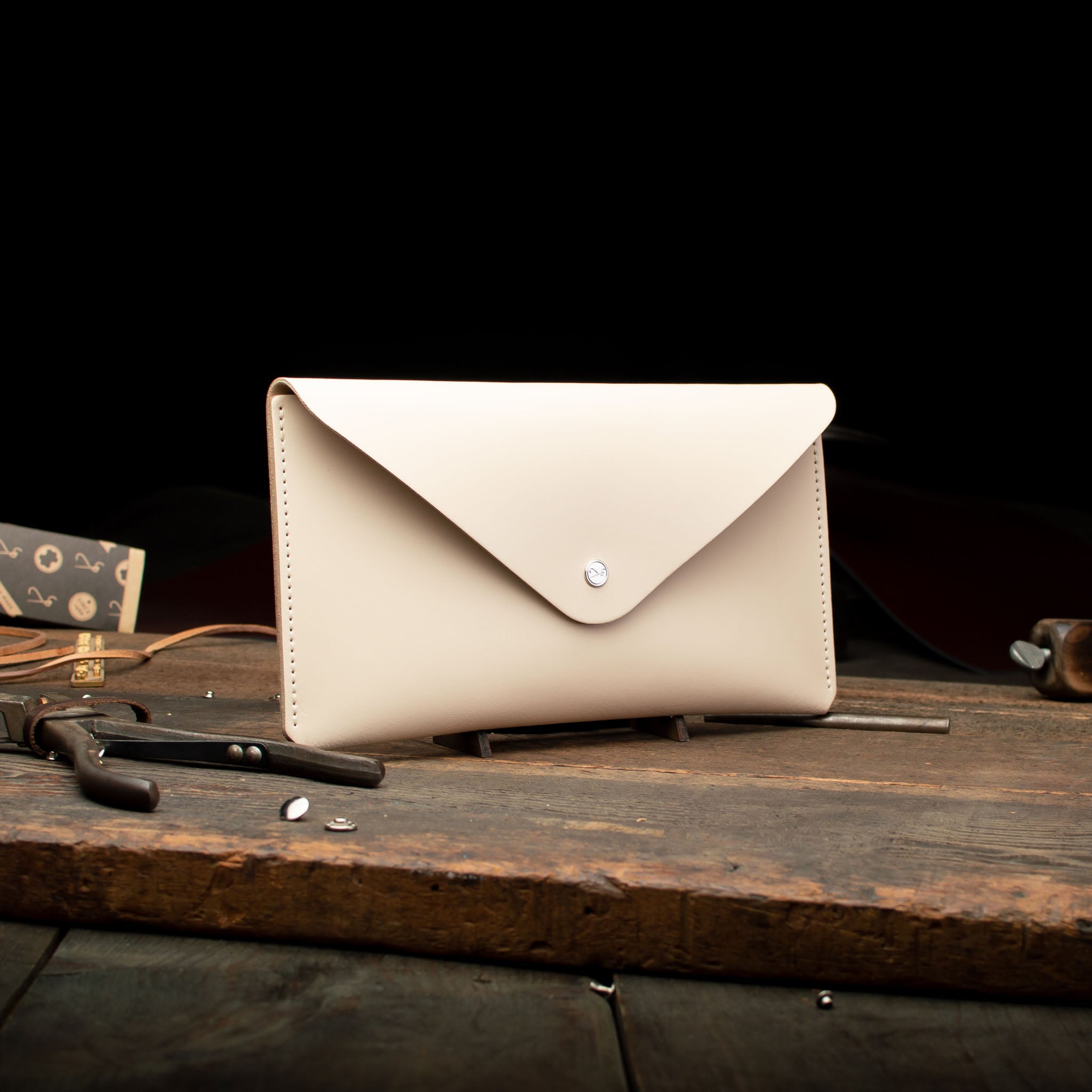 Elongated Envelope Leather Clutch Bag | The Leather Satchel Co.