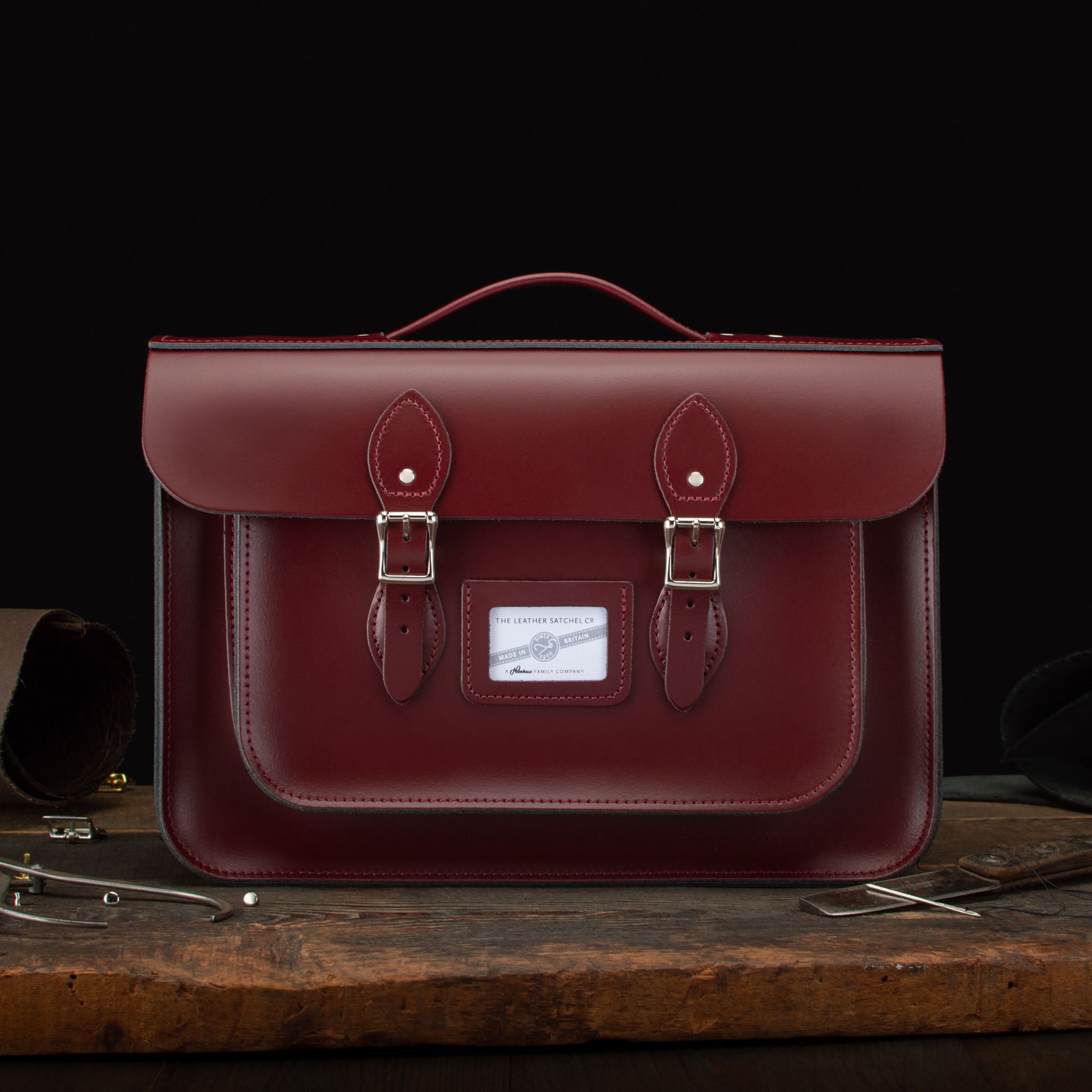 15 Inch Briefcase Satchel | The Leather Satchel Co.