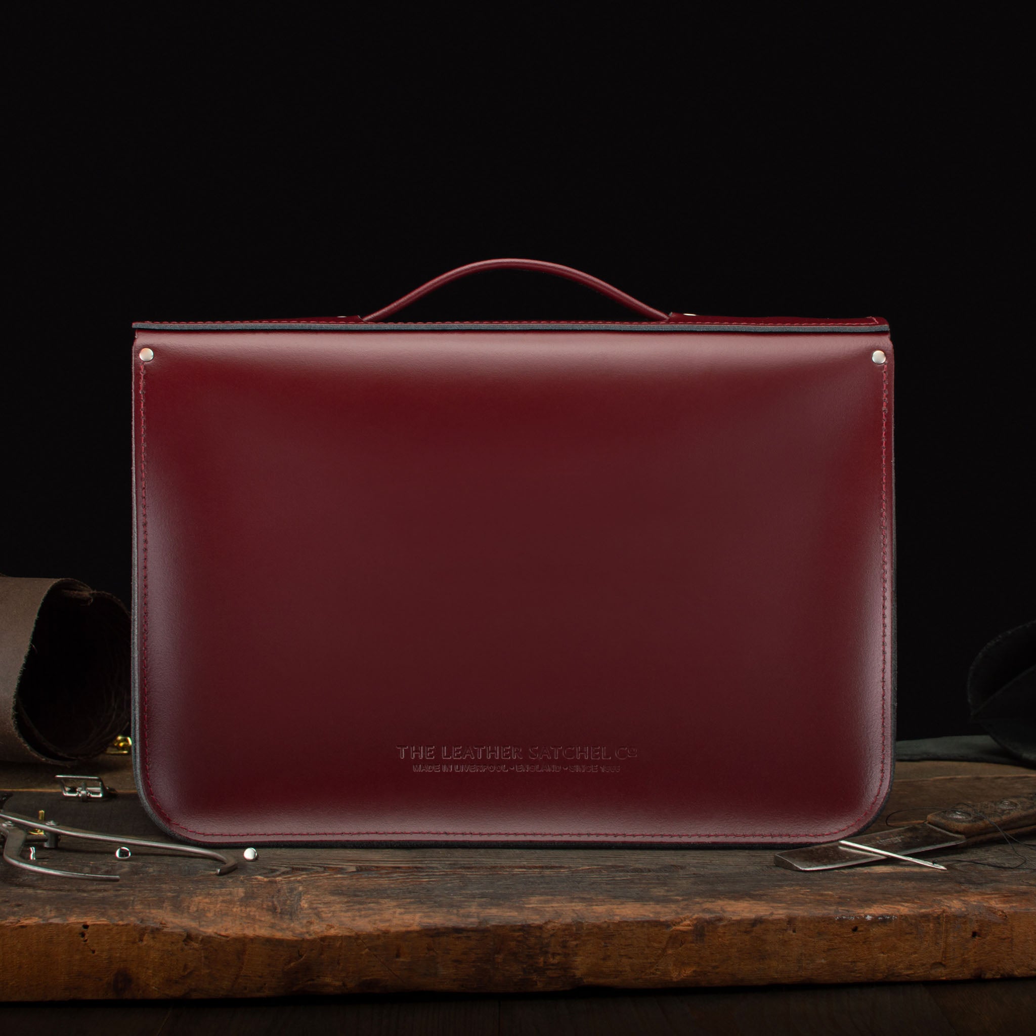 15 Inch Briefcase Satchel | The Leather Satchel Co.