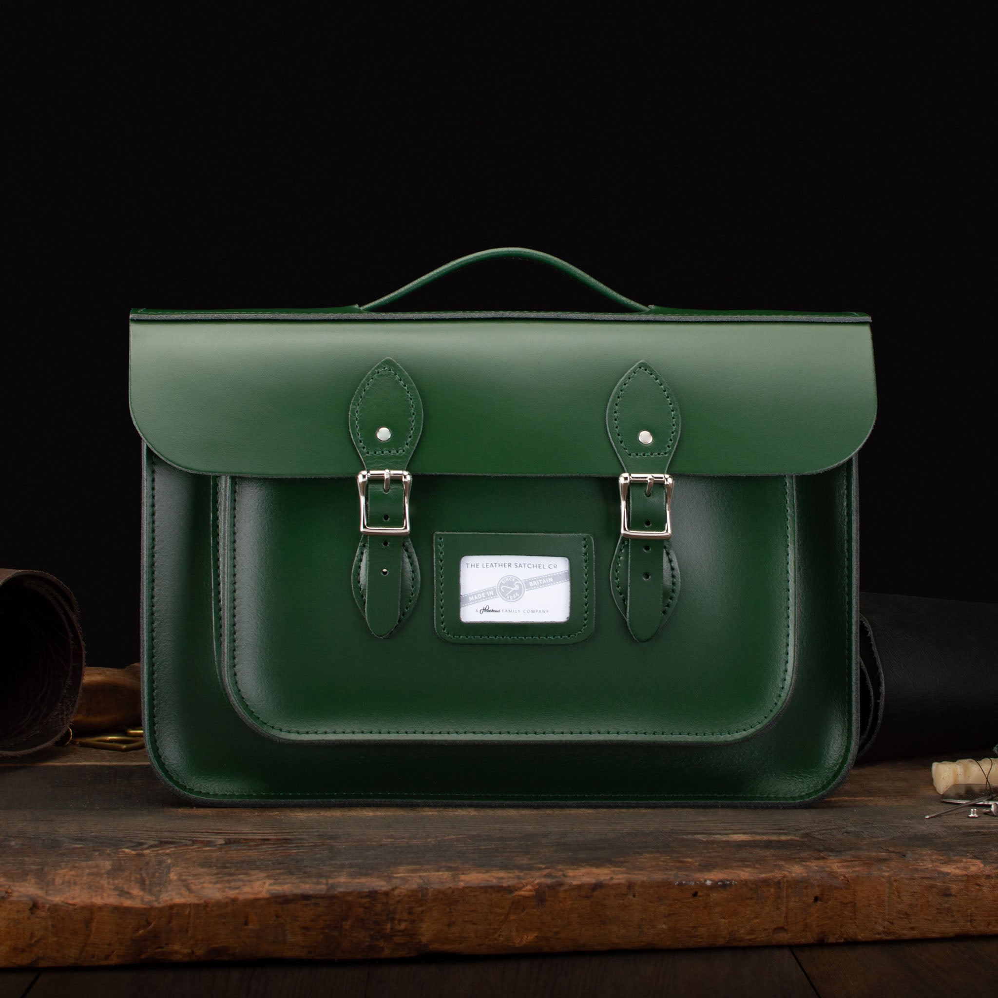 15 Inch Briefcase Satchel | The Leather Satchel Co.