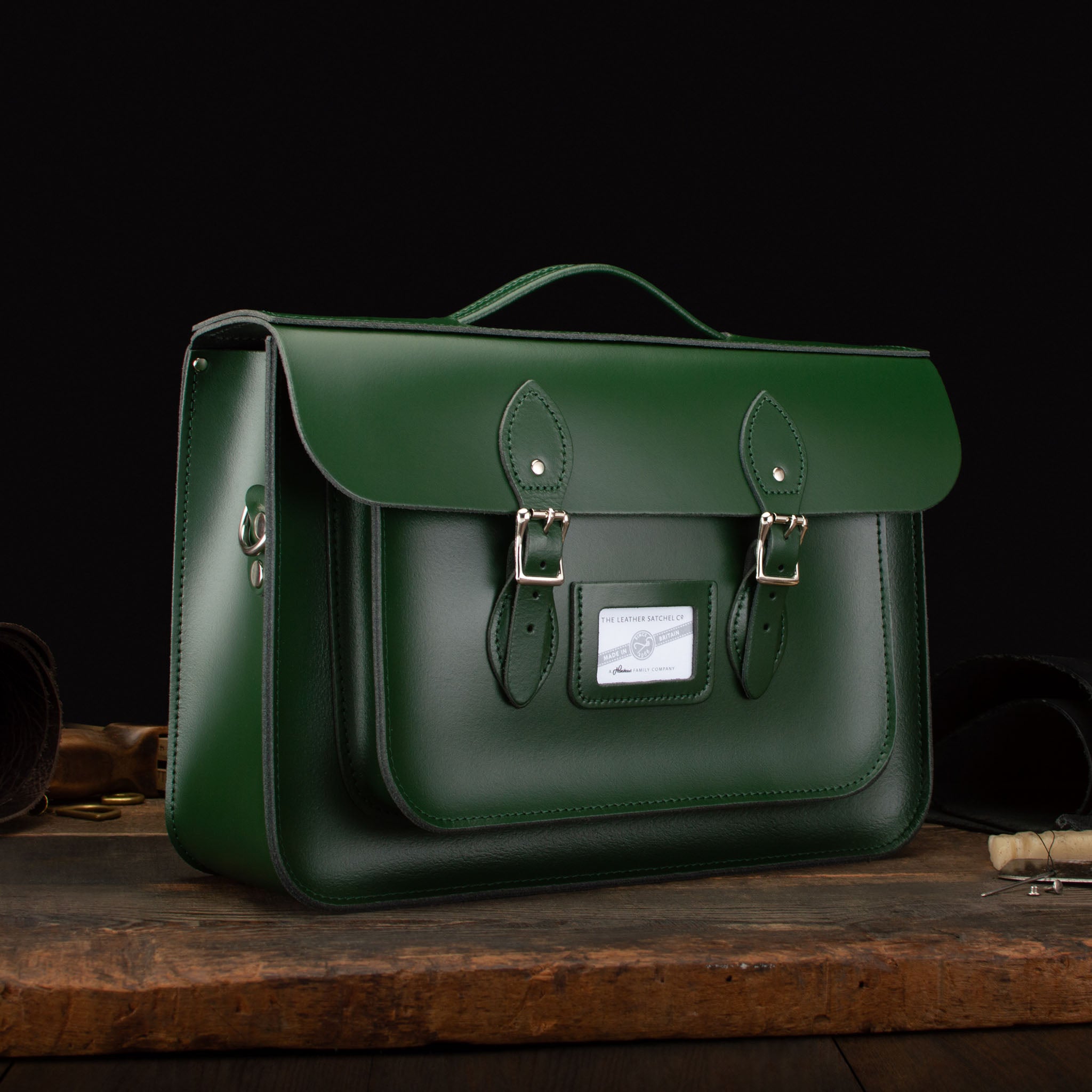 15 Inch Briefcase Satchel | The Leather Satchel Co.