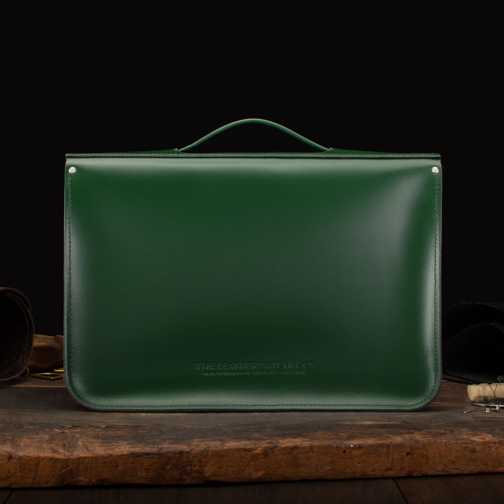 15 Inch Briefcase Satchel | The Leather Satchel Co.