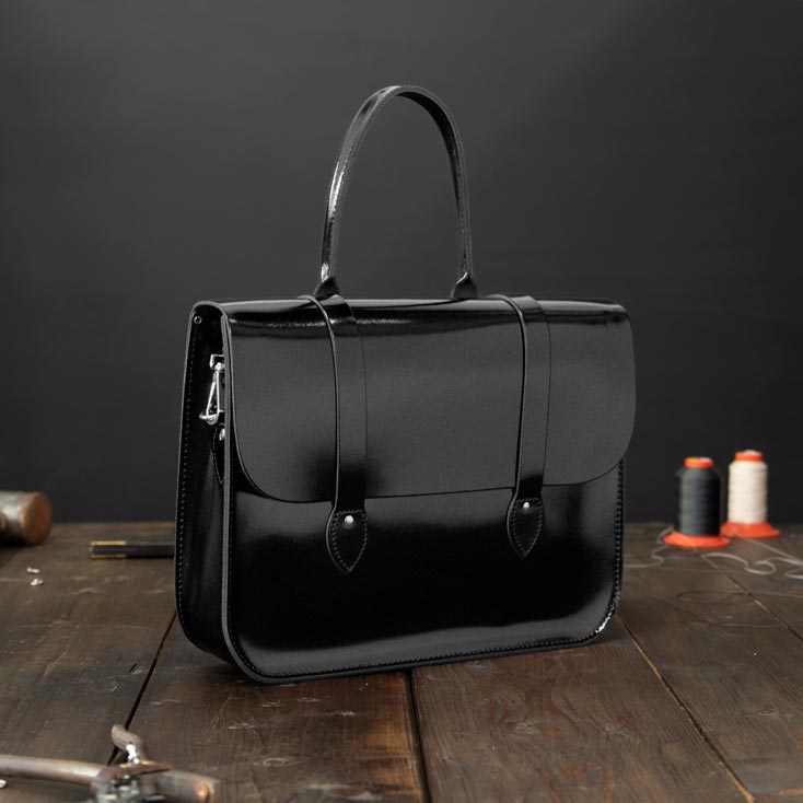 15 Inch Leather Music Case | The Leather Satchel Co.