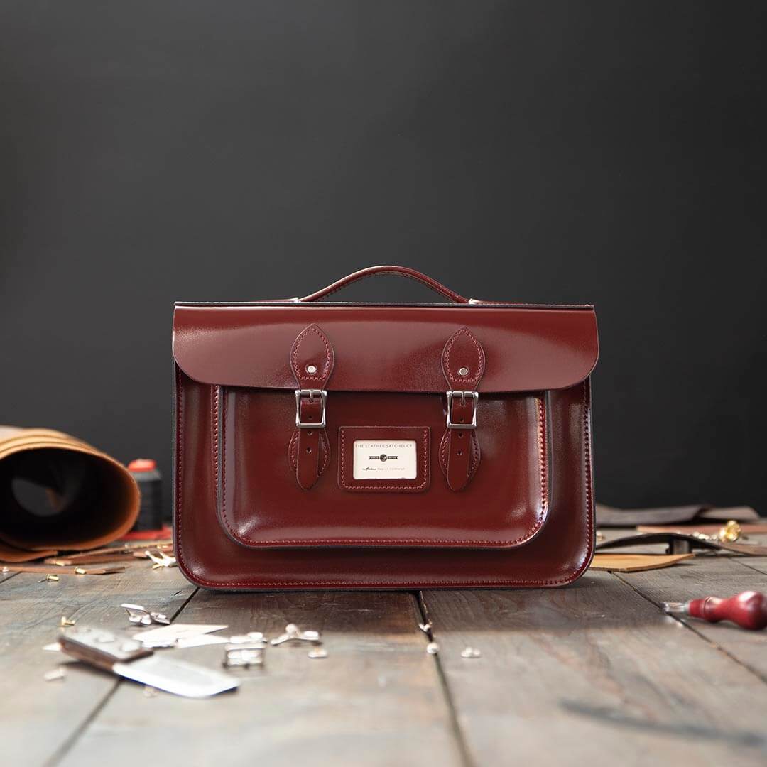 15 Inch Briefcase Satchel | The Leather Satchel Co.