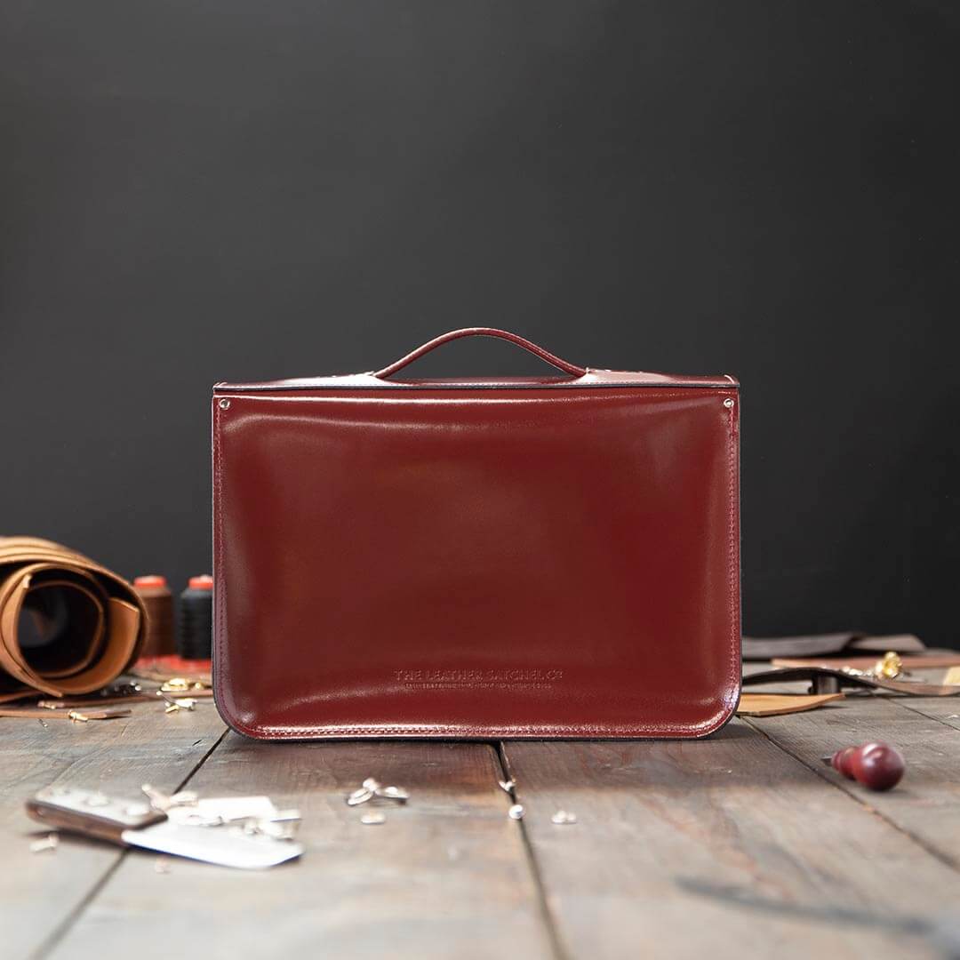 15 Inch Briefcase Satchel | The Leather Satchel Co.