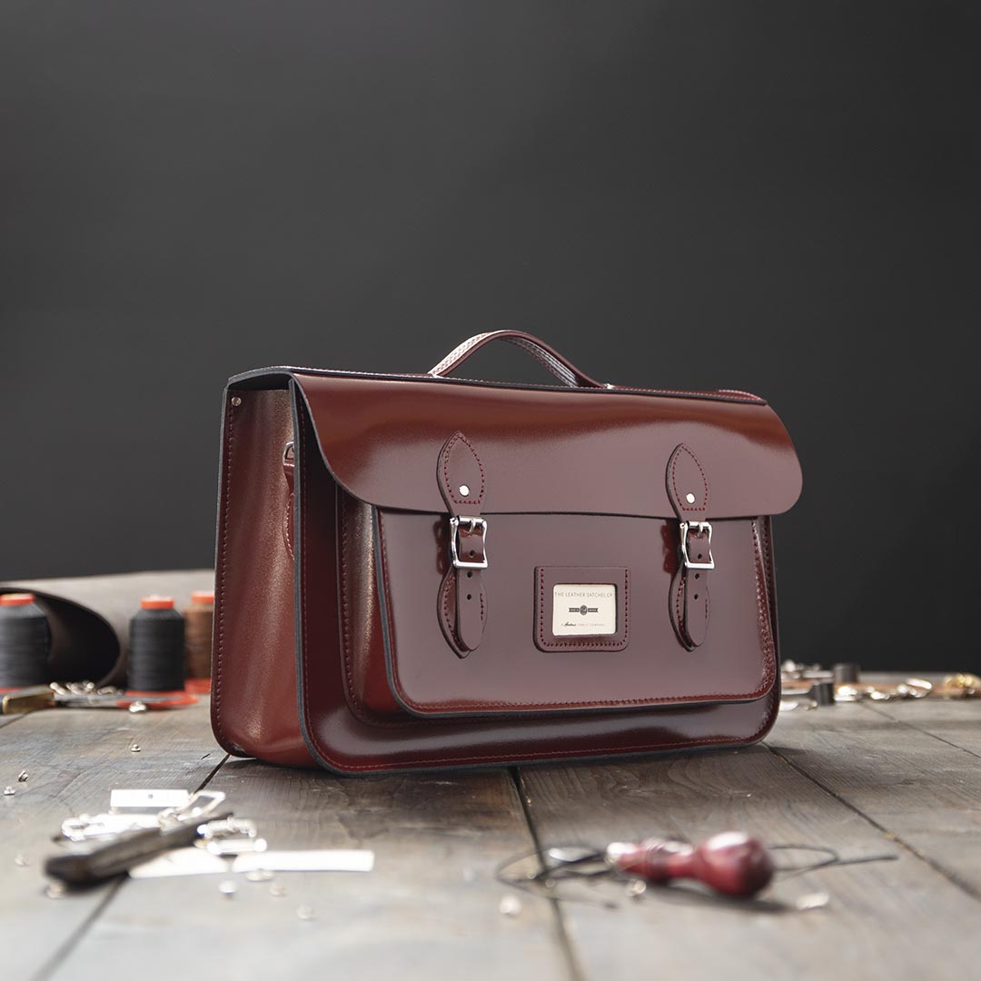 16.5 Inch Briefcase Satchel | The Leather Satchel Co.