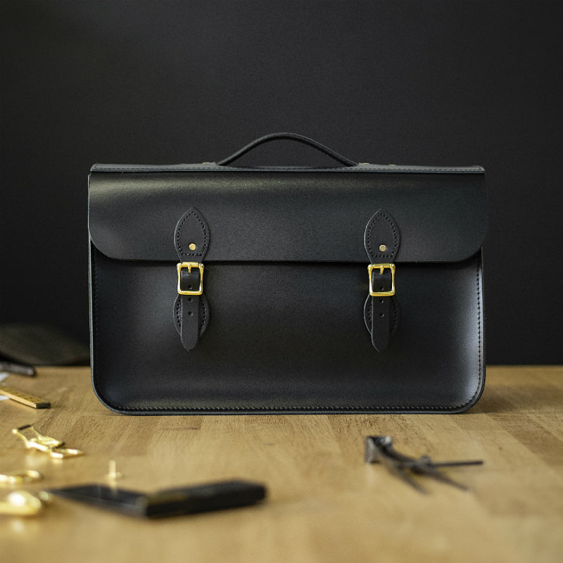 16.5 Inch Briefcase Satchel | The Leather Satchel Co.