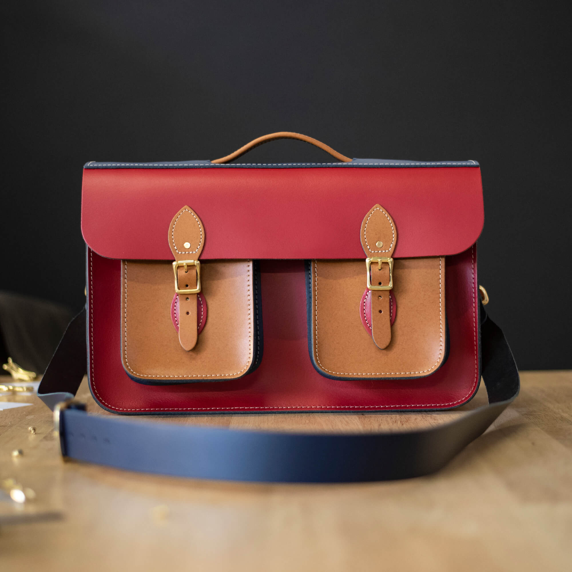 16.5 Inch Briefcase Satchel | The Leather Satchel Co.