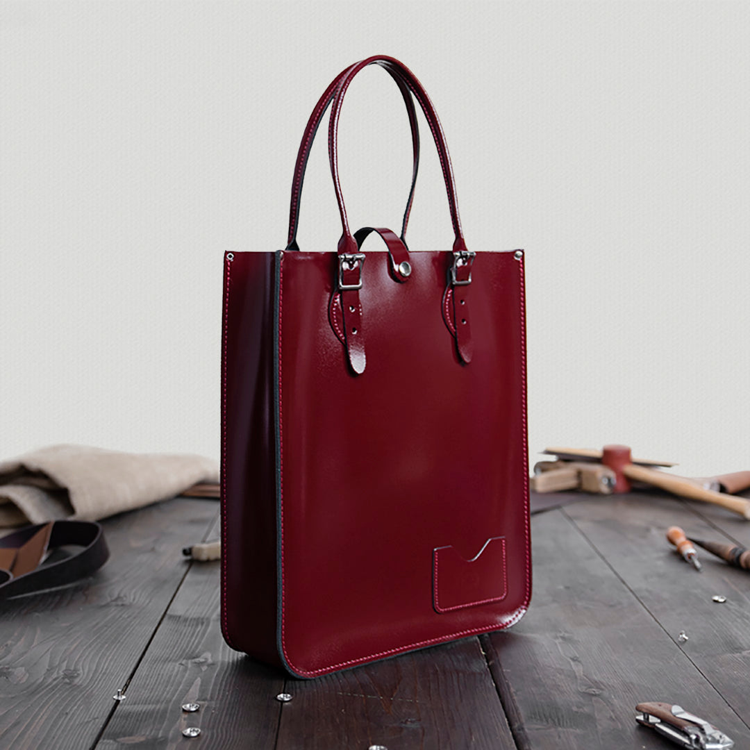 Portrait Leather Tote Bag | The Leather Satchel Co.